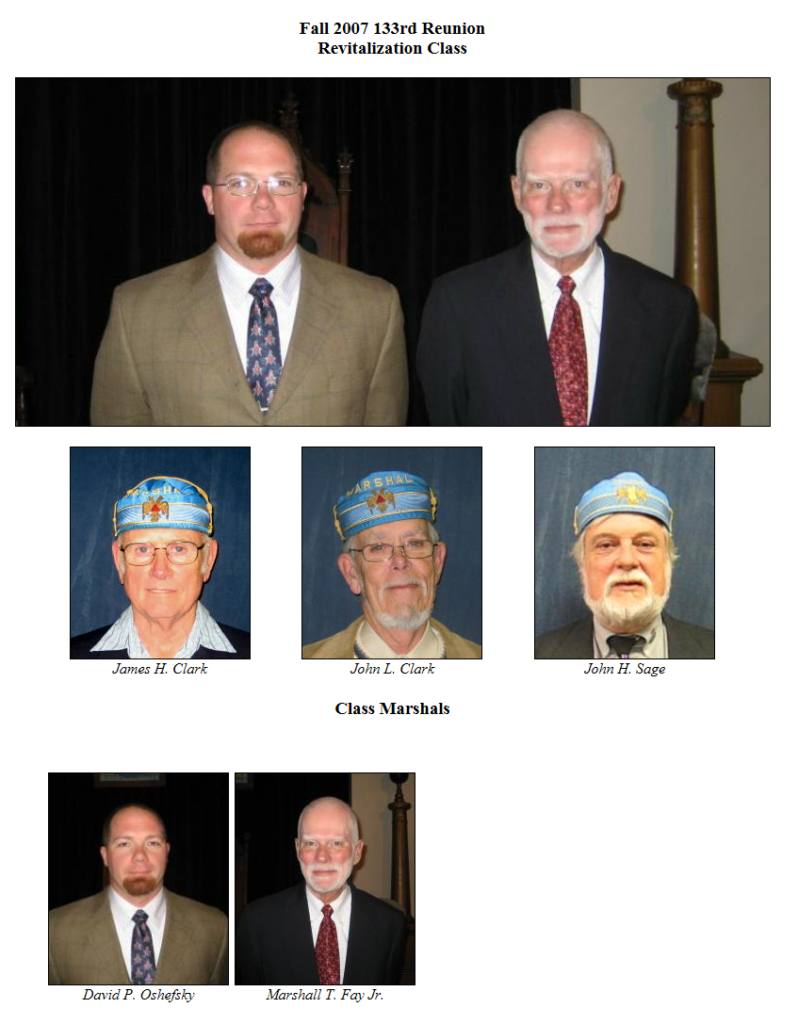 Class Photos - Scottish Rite